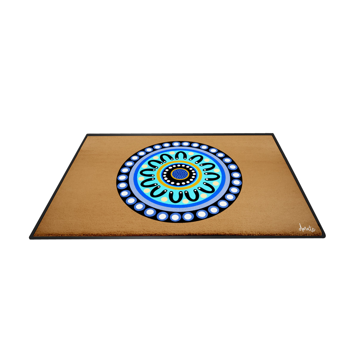 Yarning Circle Earth 1.8m x 3.4m Indigenous Classroom Mat
