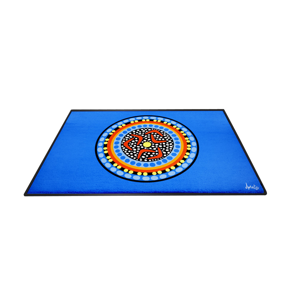 Yarning Circle Light Blue - 2m x 3m | Classroom Mat