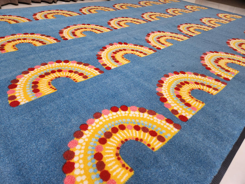 Indigenous Classroom Seating Mat - Yuluwirribaa (Rainbow)