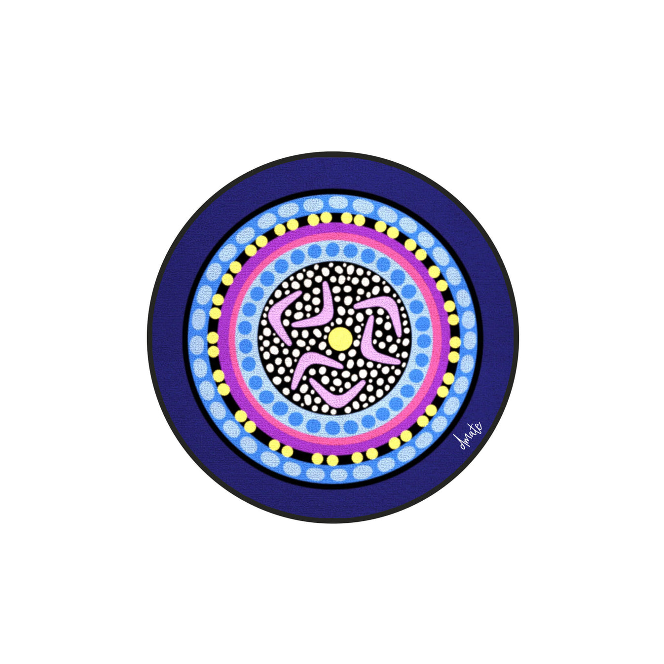 Yarning Circle Purple 1.8m x 3.4m Classroom Mat