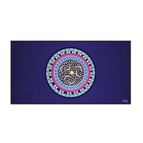 Yarning Circle Purple 1.8m x 3.4m Classroom Mat