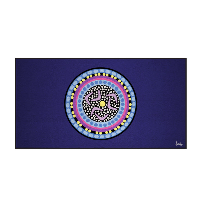 Yarning Circle Purple 1.8m x 3.4m Classroom Mat