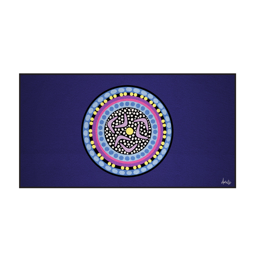 Yarning Circle Purple 1.8m x 3.4m Classroom Mat