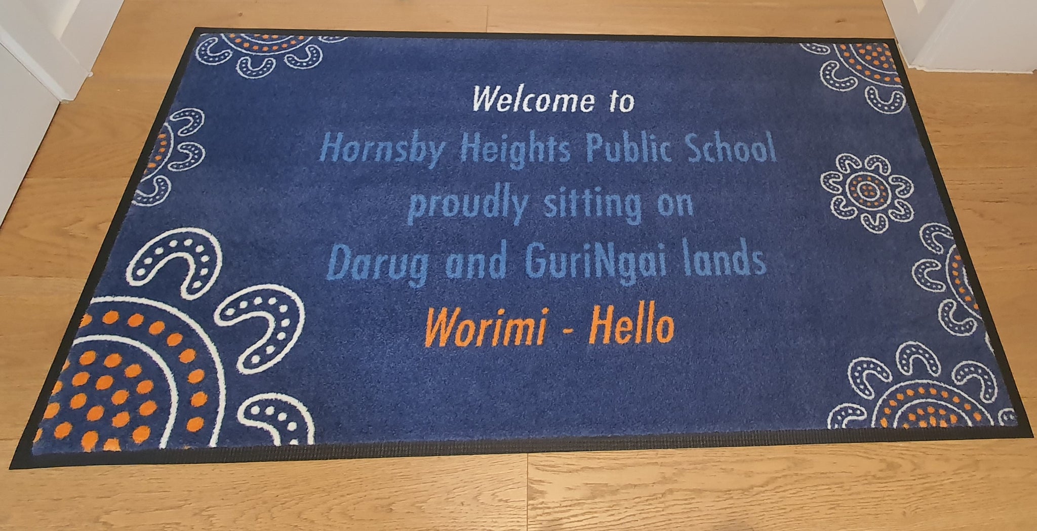 Personalised School Logo Mats | Bloom Classroom